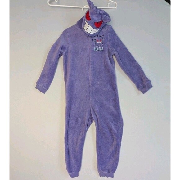 Pokémon | Costumes | Boys Pokemon Hood Fleece Bodysuit Gengar Kids 56 ...